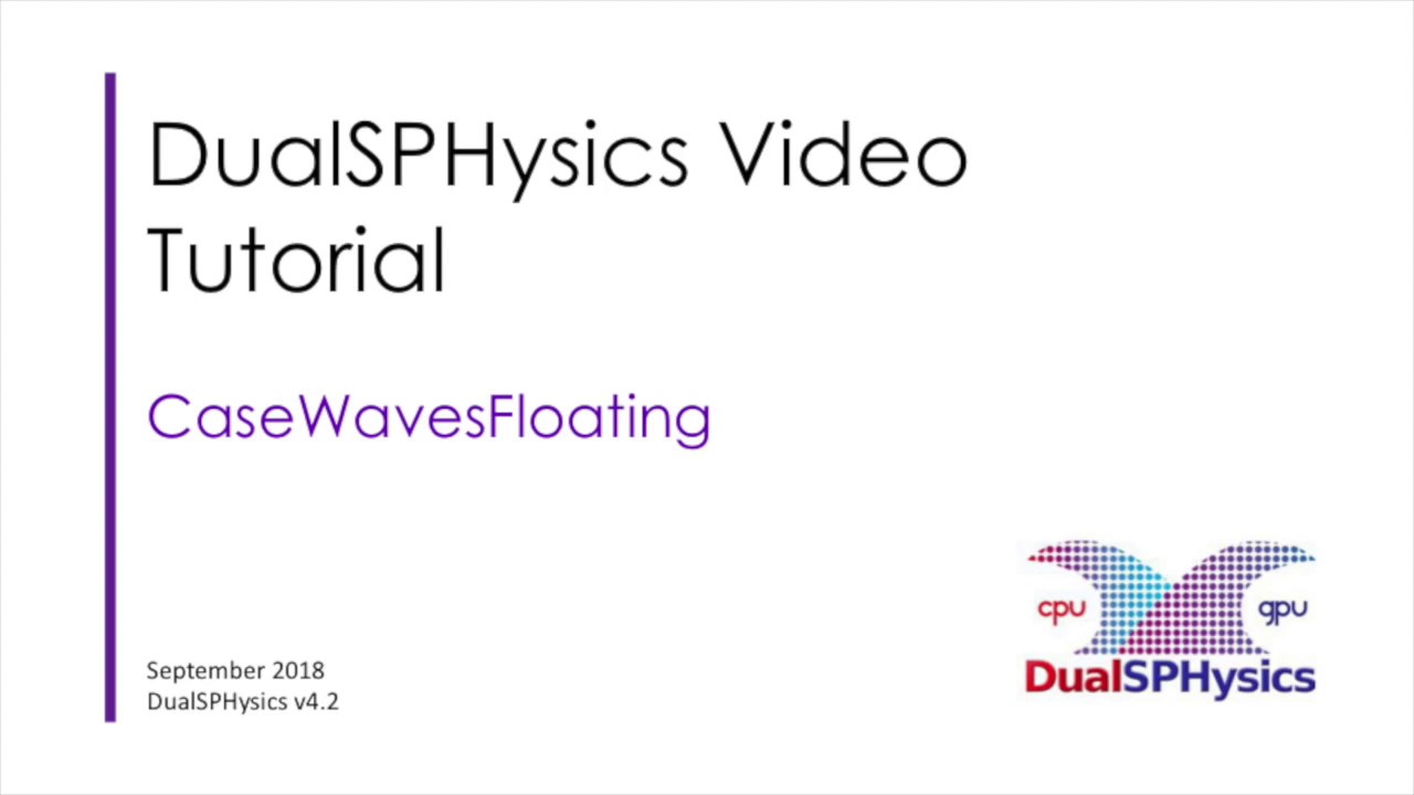 DualSPHysics How to set up and run: CaseWavesFloating - YouTube