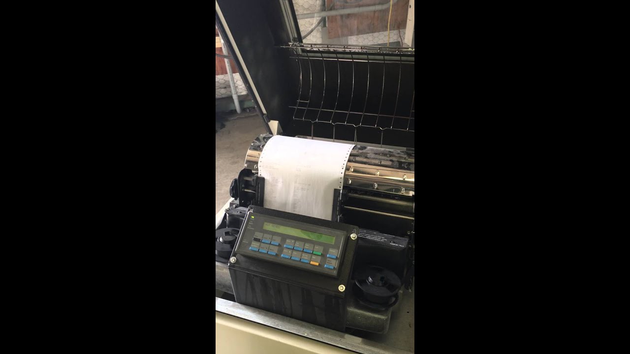 KSC422 / 50 IBM 6400-012 CTA Line Matrix Printer (1200 lpm) w stand ...