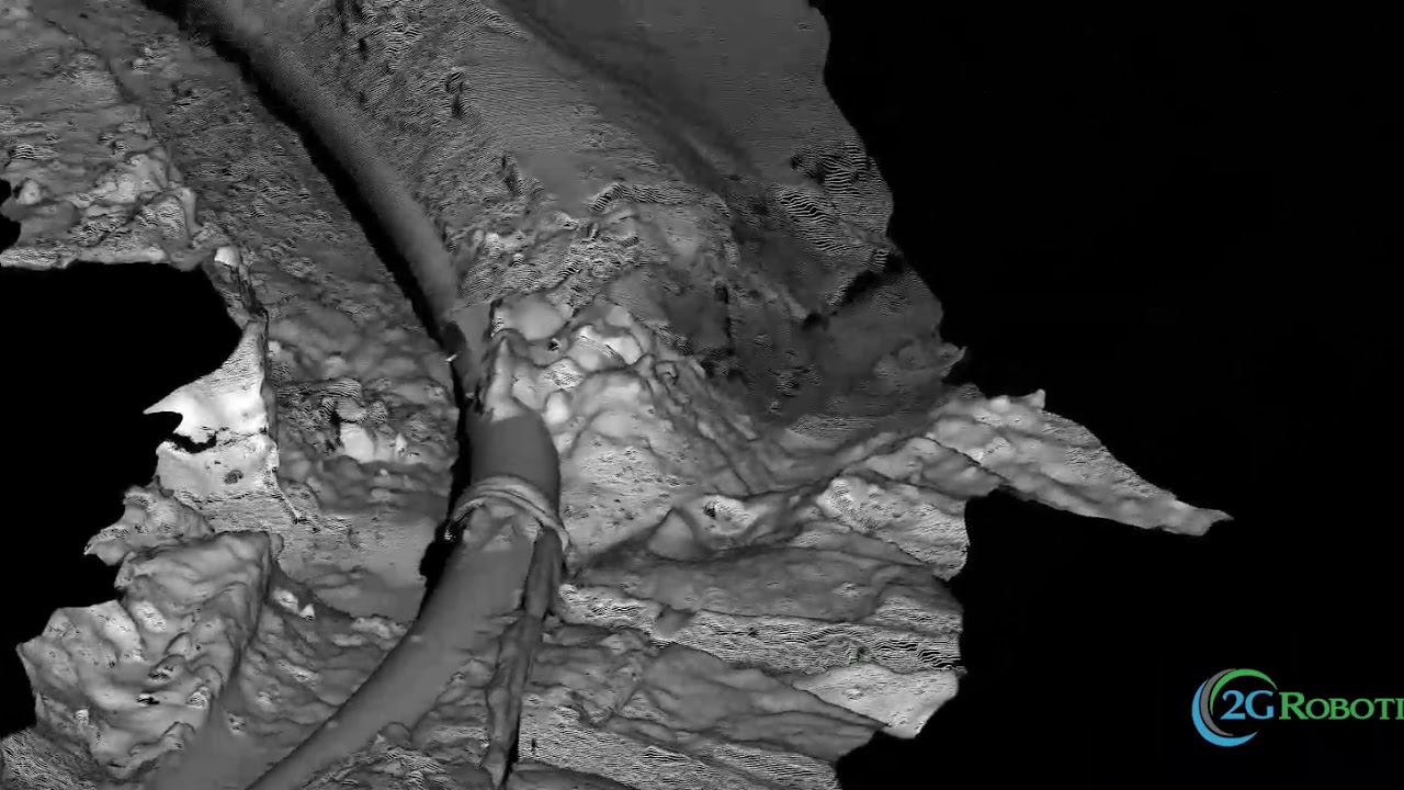 Pipeline Point Cloud Fly Over from a Remotely Operated Vehicle - YouTube