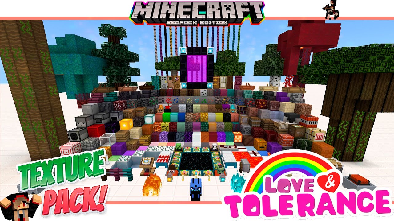 Texture Pack 'Love & Tolerance' [ 16x16 ] | Minecraft Bedrock ( 1.17 ...