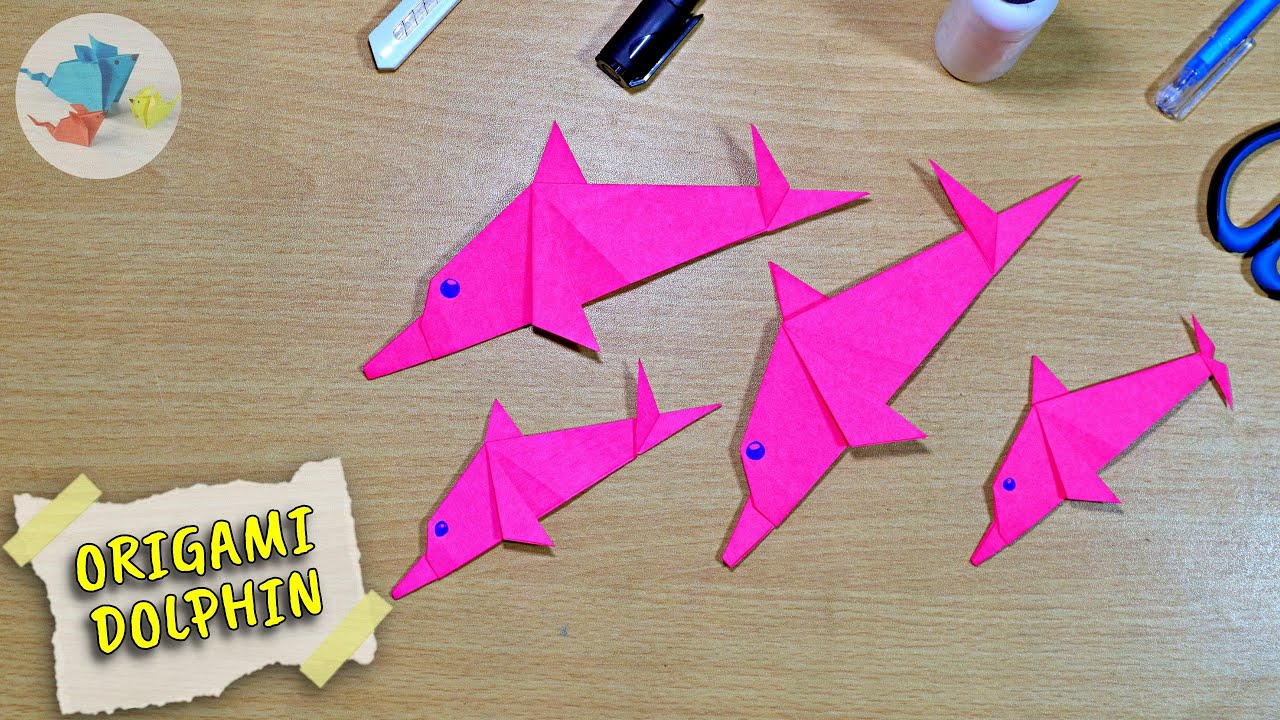 origami dolphin tutorial | origami dolphin | origami dolphin easy - YouTube