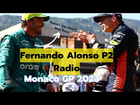 Happy 😃 Fernando Alonso Team Radio 📻 P2 in monaco GP #formula1 #f1 # ...
