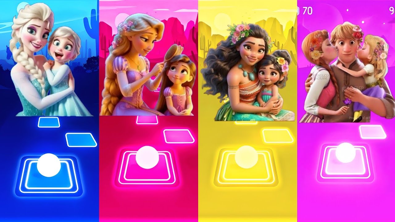 Elsa Let It Go | Anna Do You Want to Build a Snowman | Moana How Far I ...
