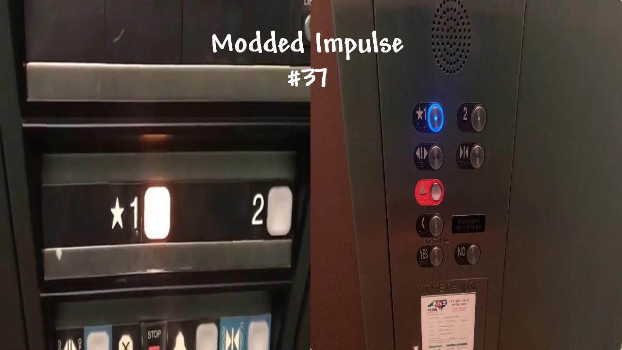 1514. NEWLY MODERNIZED Dover Impulse Hydraulic Elevator at The McKnitt ...