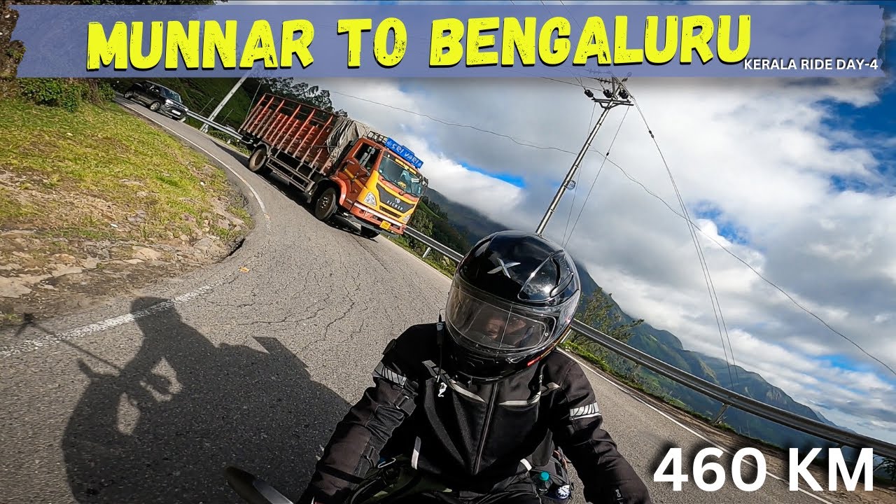 MUNNAR TO BENGALURE ,460KM 😱 ON SHINE 125CC || SATTURIMAHESHGOUD - YouTube