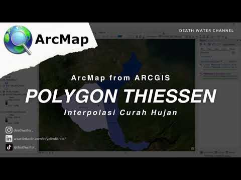 Cara Interpolasi Curah Hujan Metode POLYGON THIESSEN di ArcMap ArcGIS ...