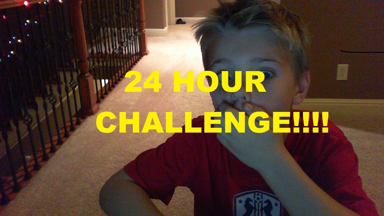 24 HOUR OVER NIGHT CHALLENGE!! - YouTube