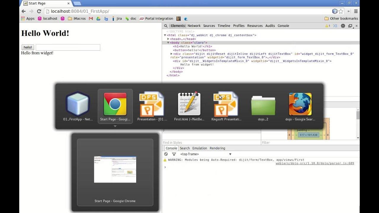 01 First App - Dojo Toolkit Tutorial @dojo @dojotoolkit - YouTube