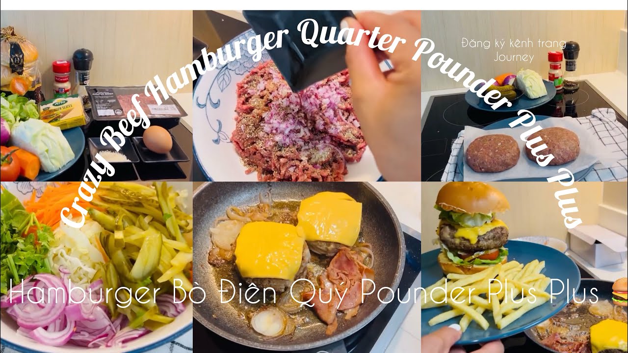 Crazy Beef Hamburger Quarter Pounder Plus Plus-Hamburger Bò Điên Quý ...
