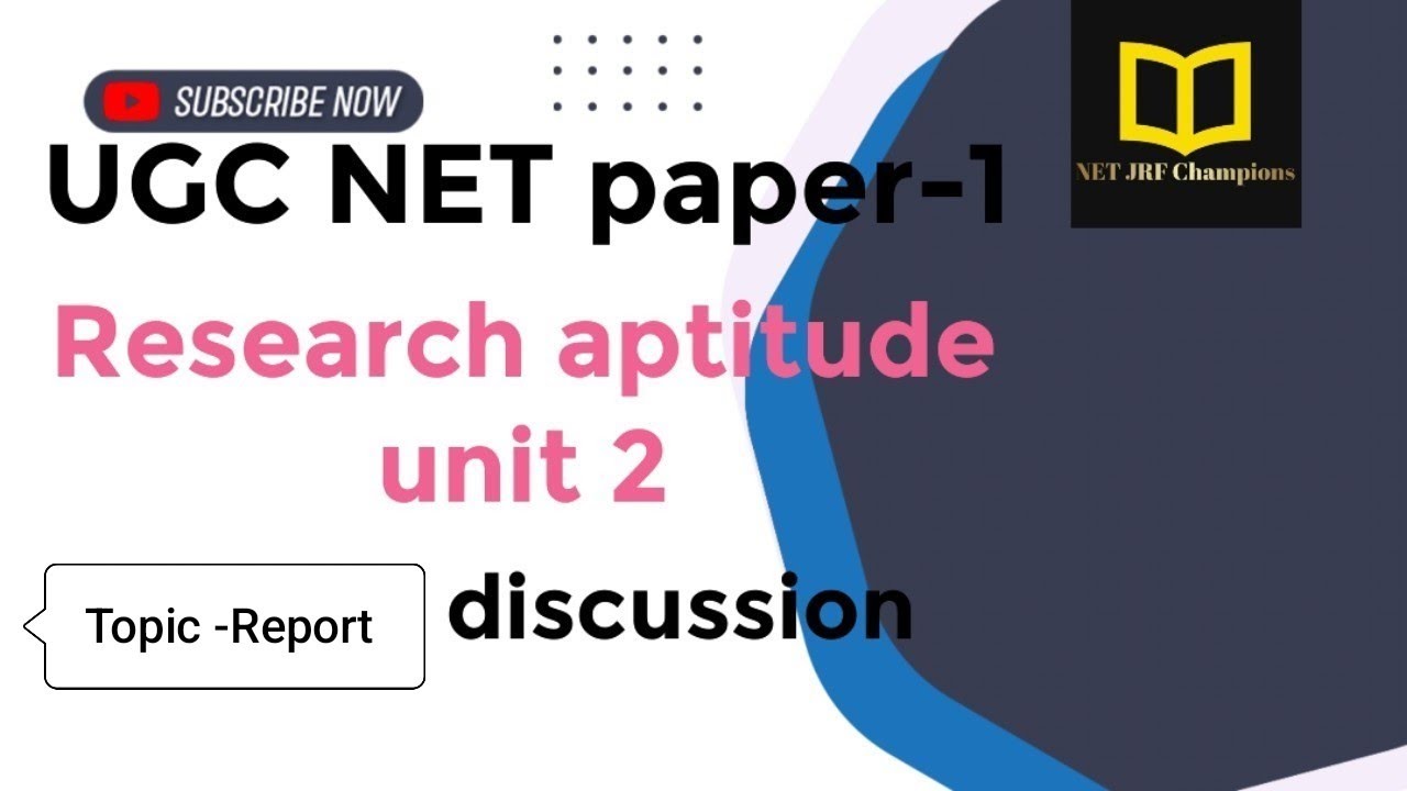 Ugc net paper 1! Unit -2 Research report with previous year question ...