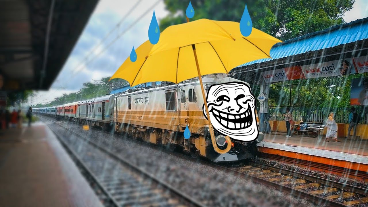 Monsoon Delight Part-2 ! Diesel & Electric premium trains in rain [5 in ...