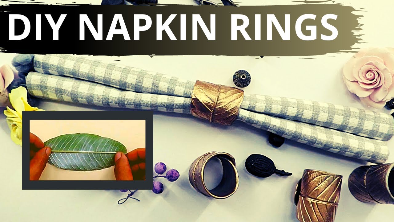 DIY Paper Clay Napkin Ring & Paper Clay Molds | Paper Clay Craft ...