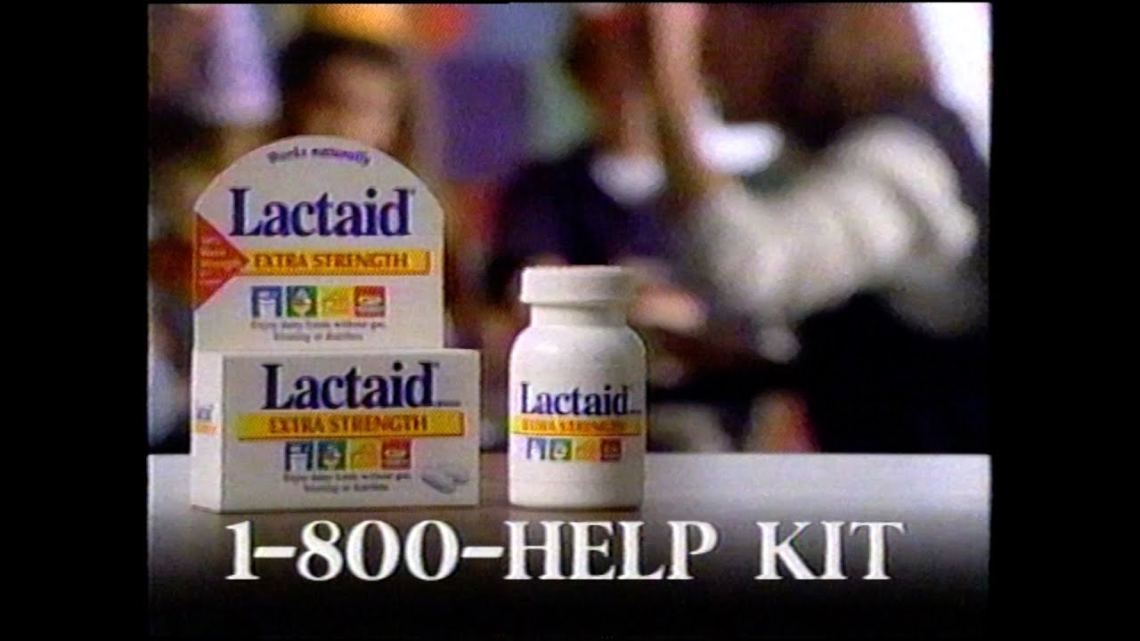 Leak Proof Lactaid Vintage 90s Commercial (1995) - YouTube