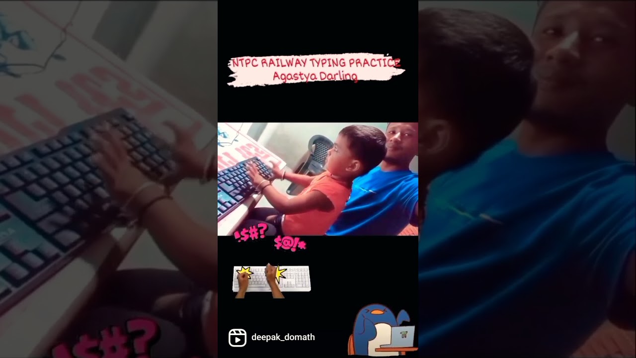 baby typing computer oh my God very fast typing NTPC student viral ...