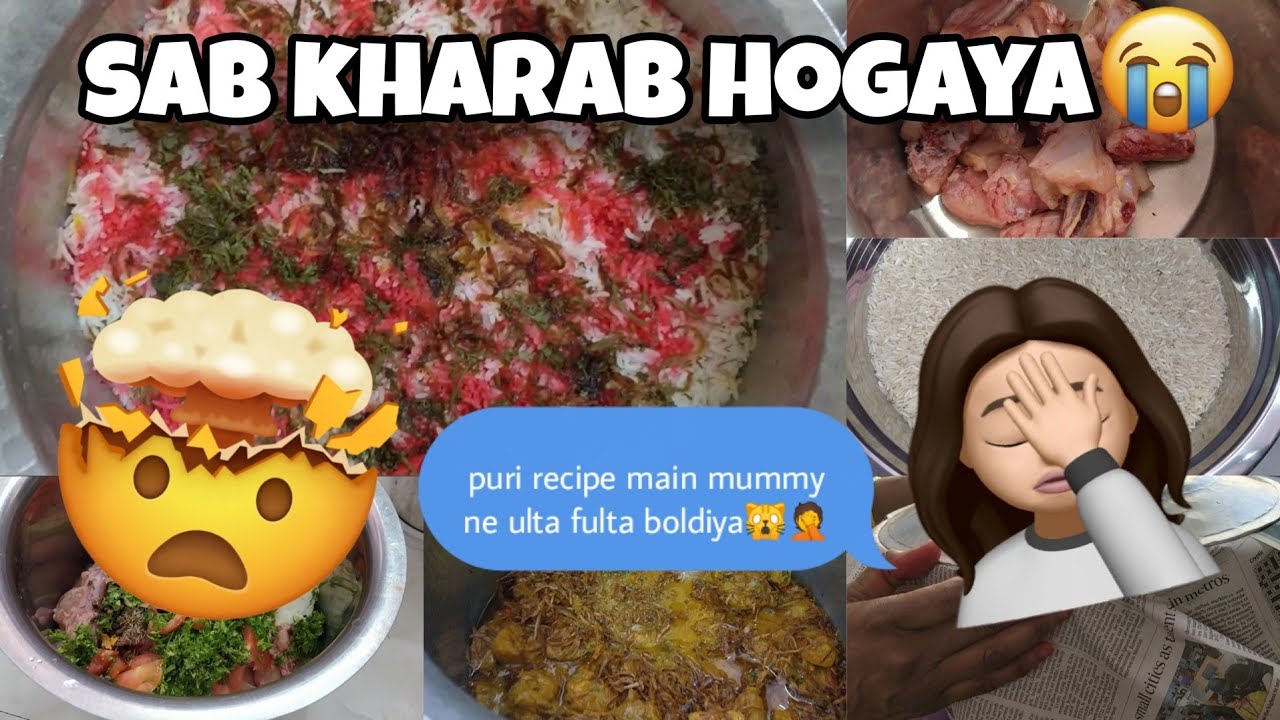sab ulta fulta boldiya🤯puri recipe kharab hogaye😭 yeh kya hogaya🙀 ...