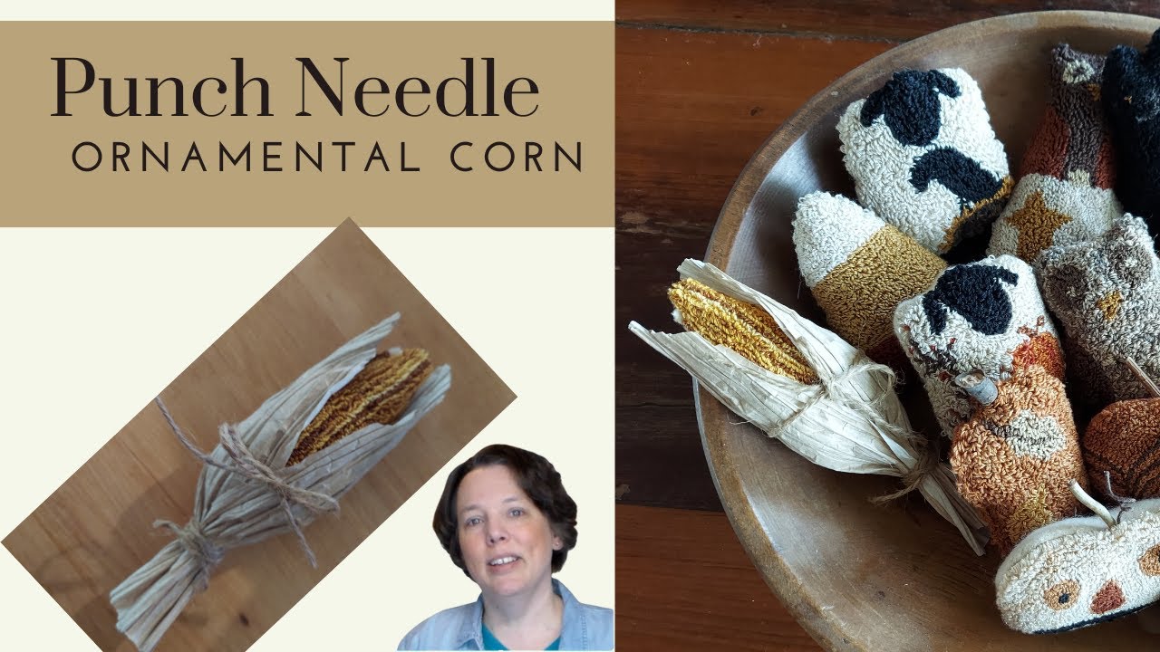 DIY Ornamental Corn Punch Needle - YouTube