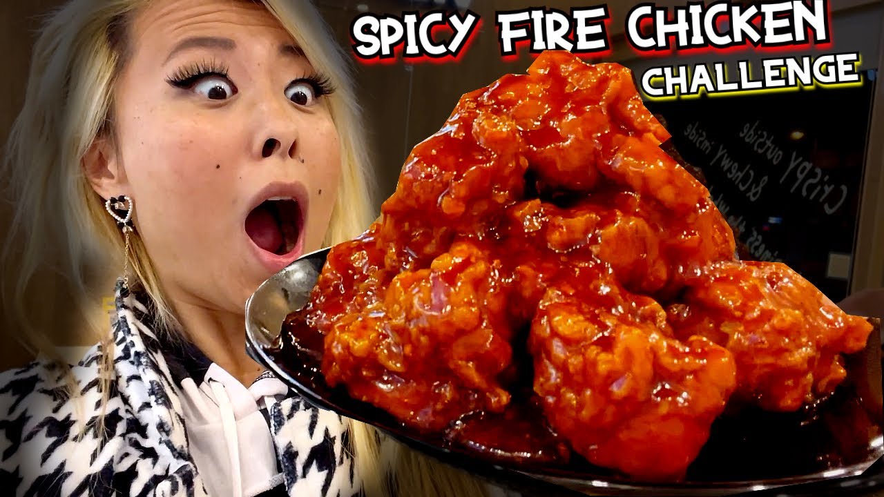 5 MIN TIME LIMIT - SPICY FIRE CHICKEN CHALLENGE - No Water Allowed ...