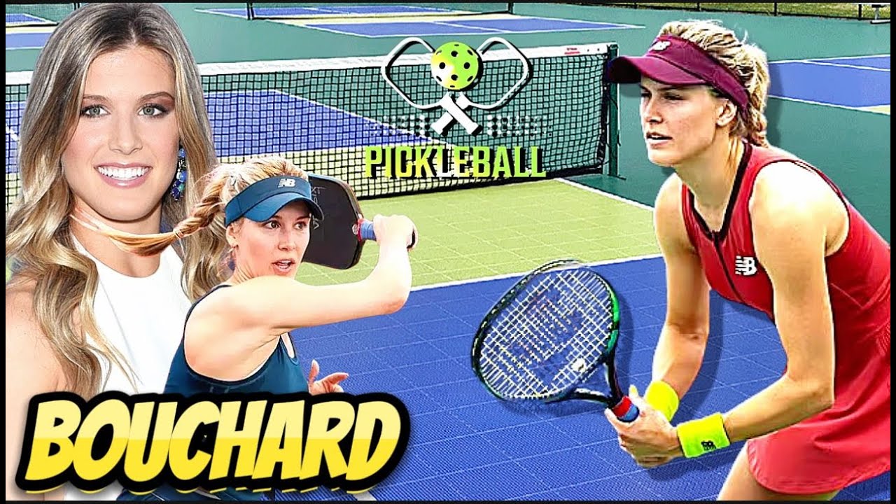 Genie Bouchard Enters PICKLEBALL After Leaving Women's Tennis! - YouTube