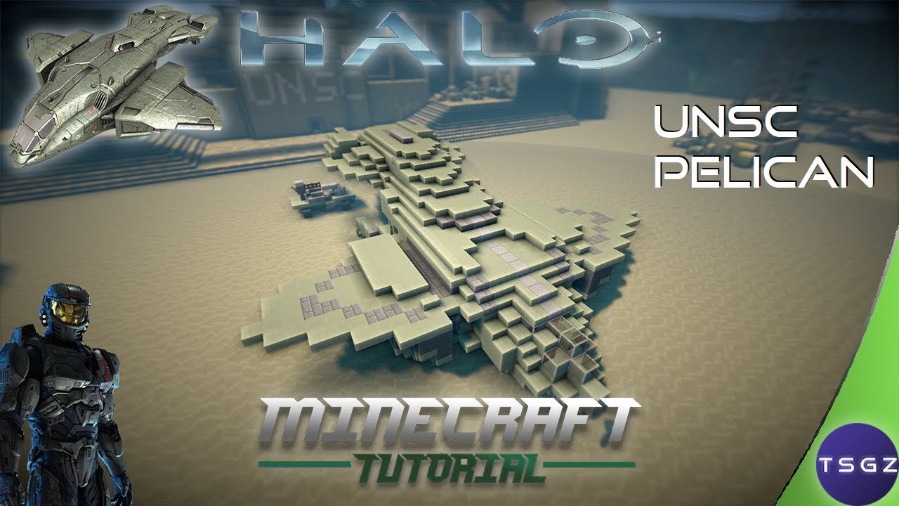 UNSC Pelican | Minecraft Halo tutorial (Part 2 of 2) - YouTube