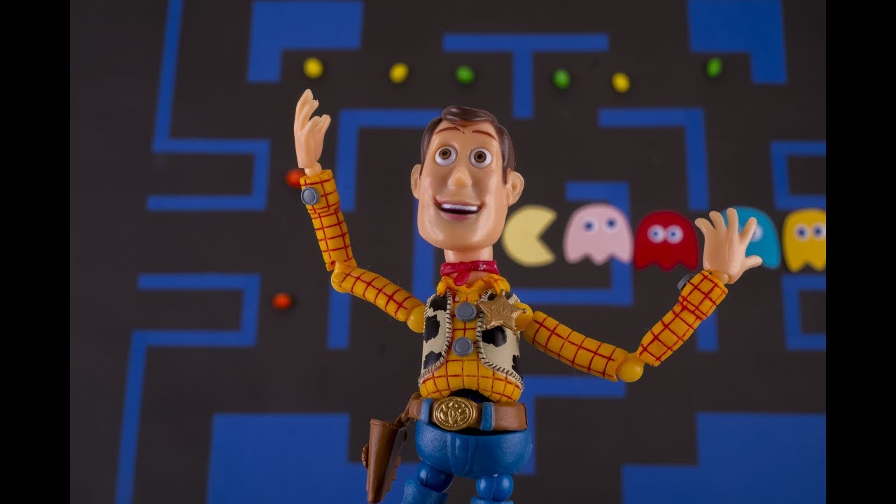 PACMAN & Woody 】stop motion - YouTube