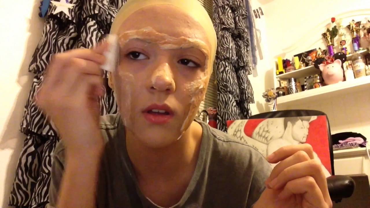 Face melt makeup tutorial - YouTube