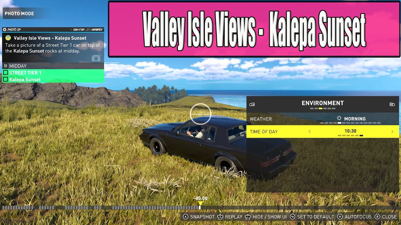 The Crew Motorfest Photo Ops Valley Isle Views - Kalepa Sunset - YouTube