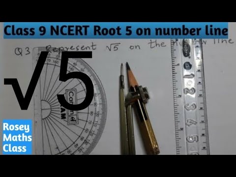 Class 9/Represent root 5 on number line/ Number Systems #maths#ncert # ...