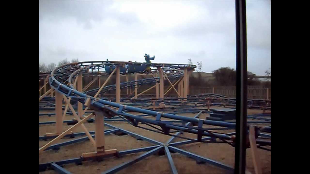 morgawr roller coaster at crealy, cornwall - YouTube