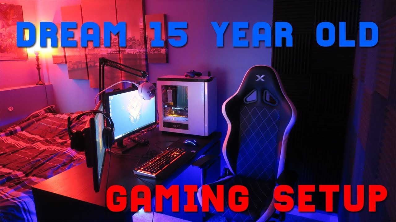 The Dream 15 Year Old Gaming Setup!! - YouTube