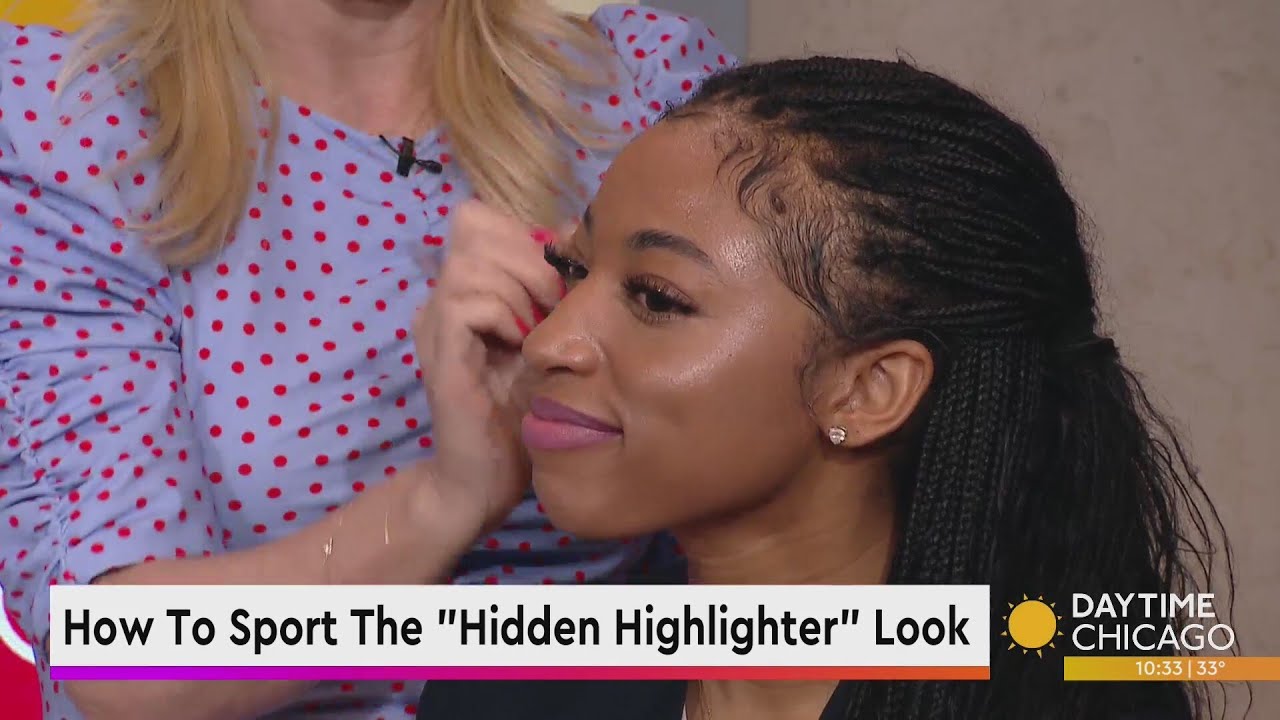 How To Sport The "Hidden Highlighter" Look - YouTube
