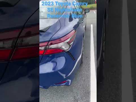 2023 Toyota Camry SE Nightshade in Reservoir Blue with black interior ...