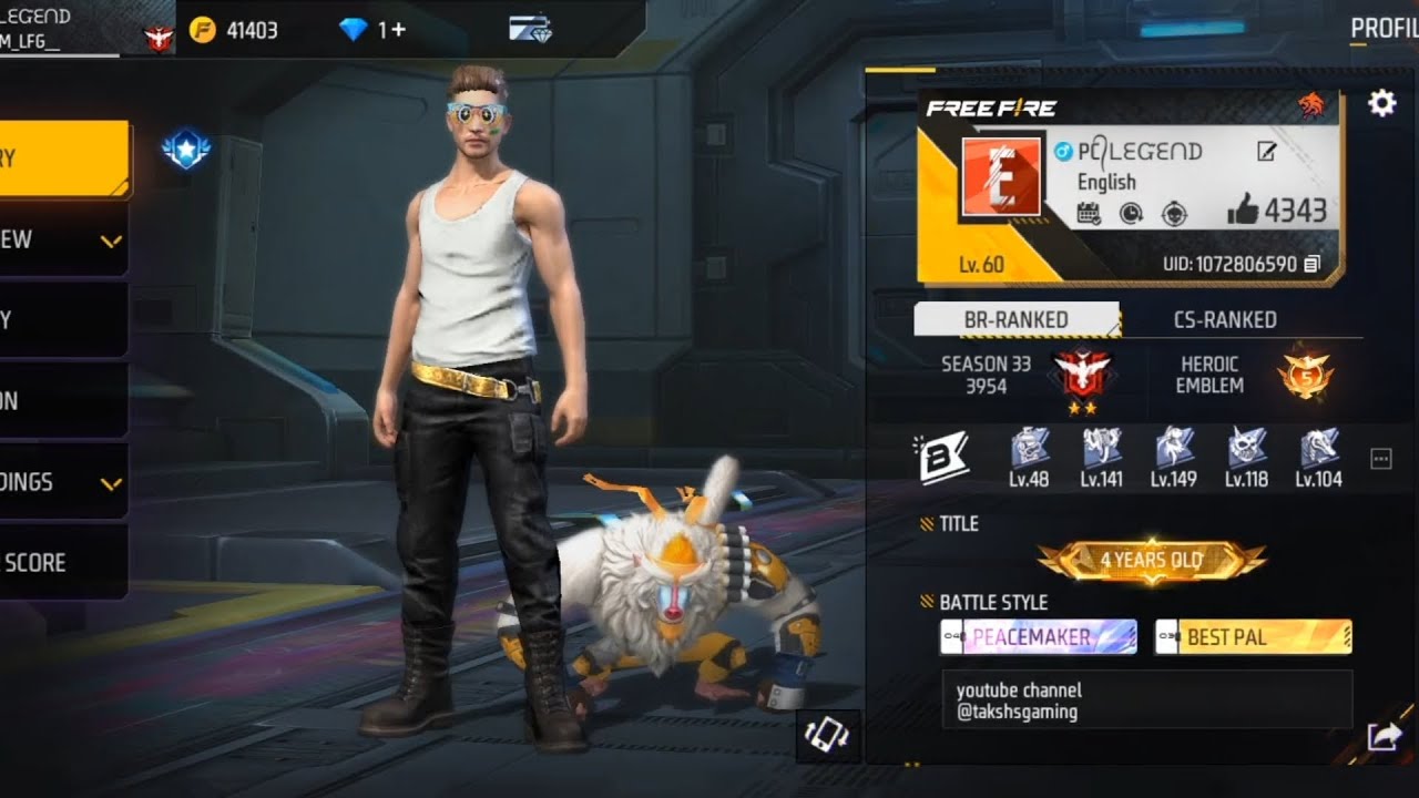 Free Fire collection show off 😁 - YouTube