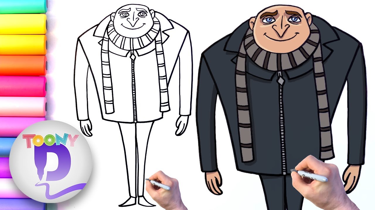 How to Draw Gru | DESPICABLE ME - YouTube