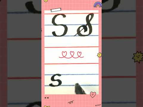 How to write English Letter S, Cursive Vs Print writing A to Z, Capital ...