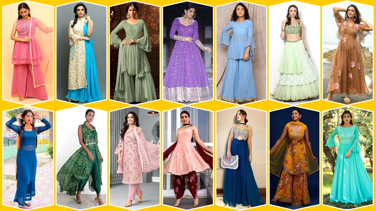 📸 Georgette Suit Design | Trendy Georgette Dress Designs | Georgette ...