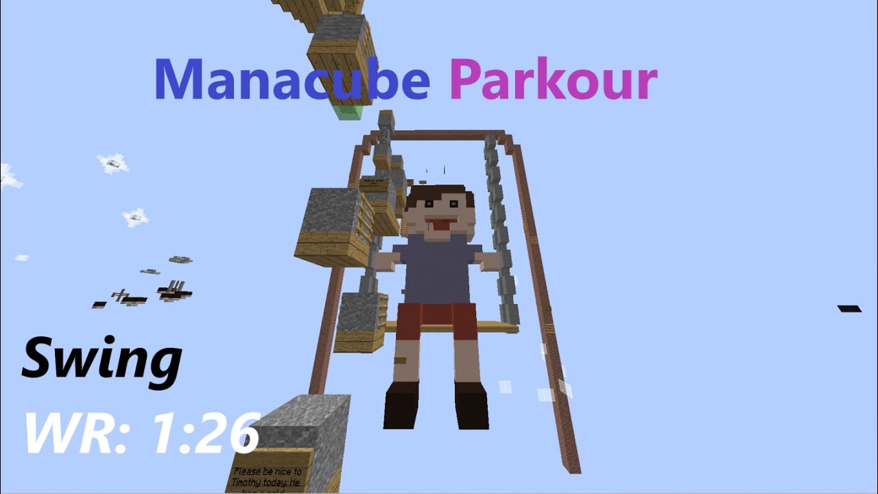 Manacube Parkour Swing WR: 1:26 | Expert Map - YouTube