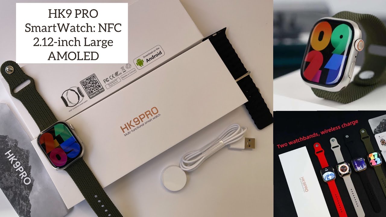 HK9 Pro SmartWatch: Full Specs -2.12-inch AMOLED screen-45 MM 320mAh ...