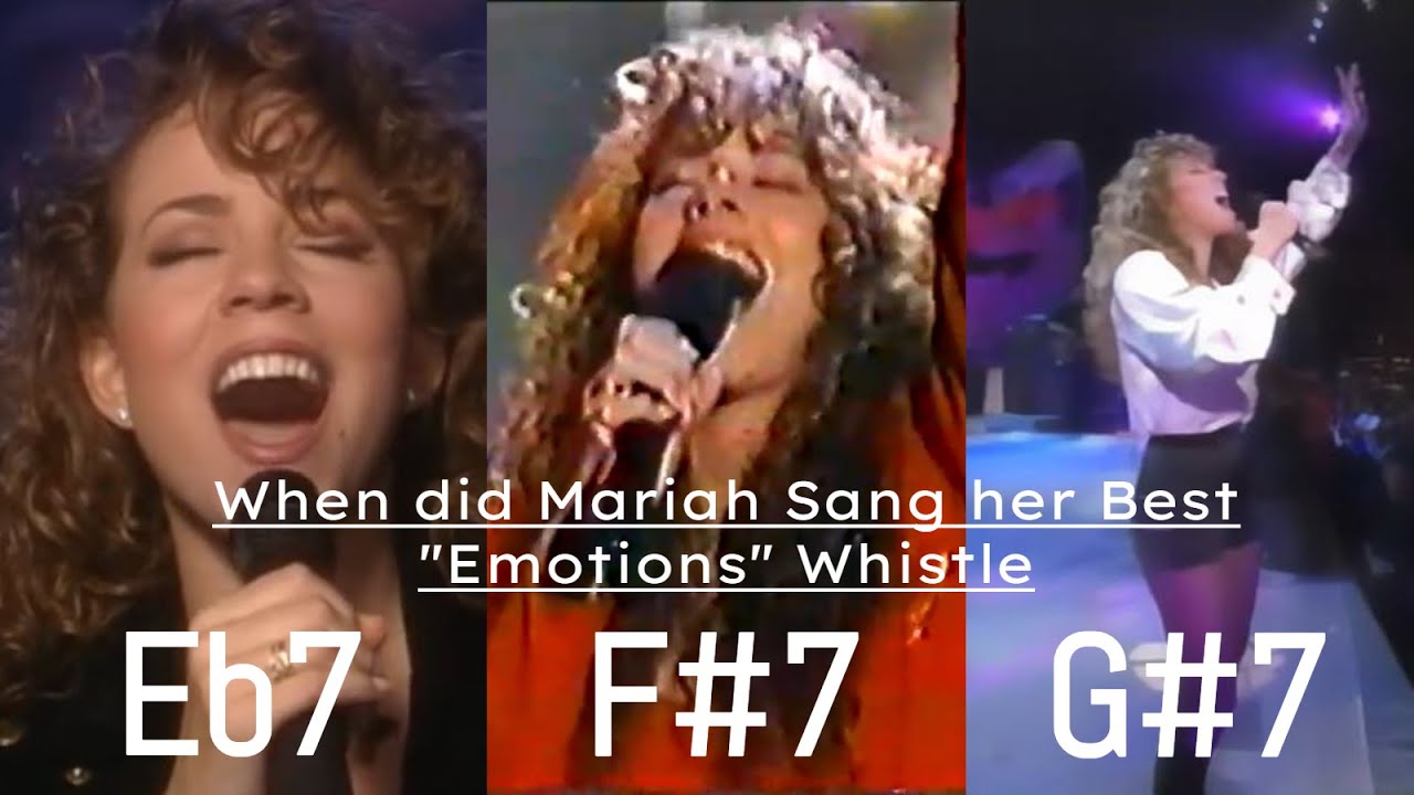 When did Mariah Sang Her best "Emotions" Whistle - YouTube