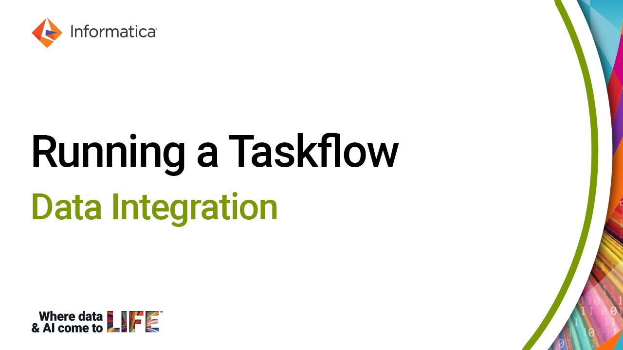 Running a Taskflow in Data Integration - YouTube