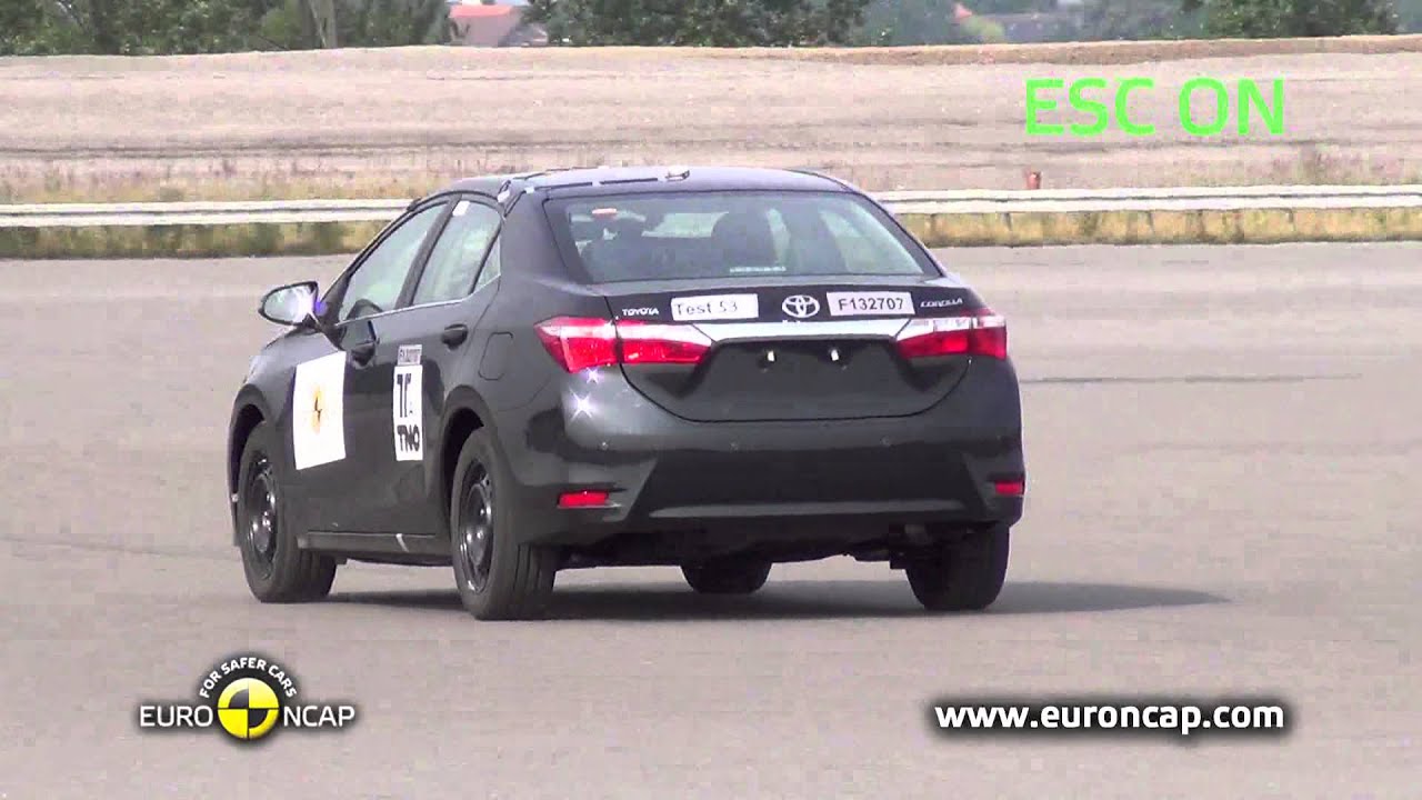 Euro NCAP | Toyota Corolla | 2013 | ESC test - YouTube