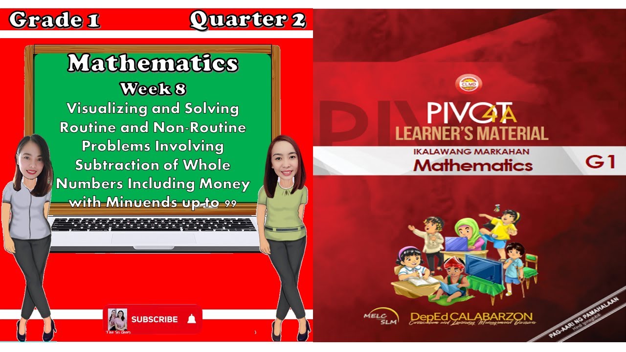 MATHEMATICS GRADE 1-QUARTER 2 - WEEK 8 (MELC-BASED SLM) | #subtraction ...