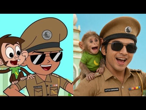 Little Singham Cartoon Characters In Real Life 