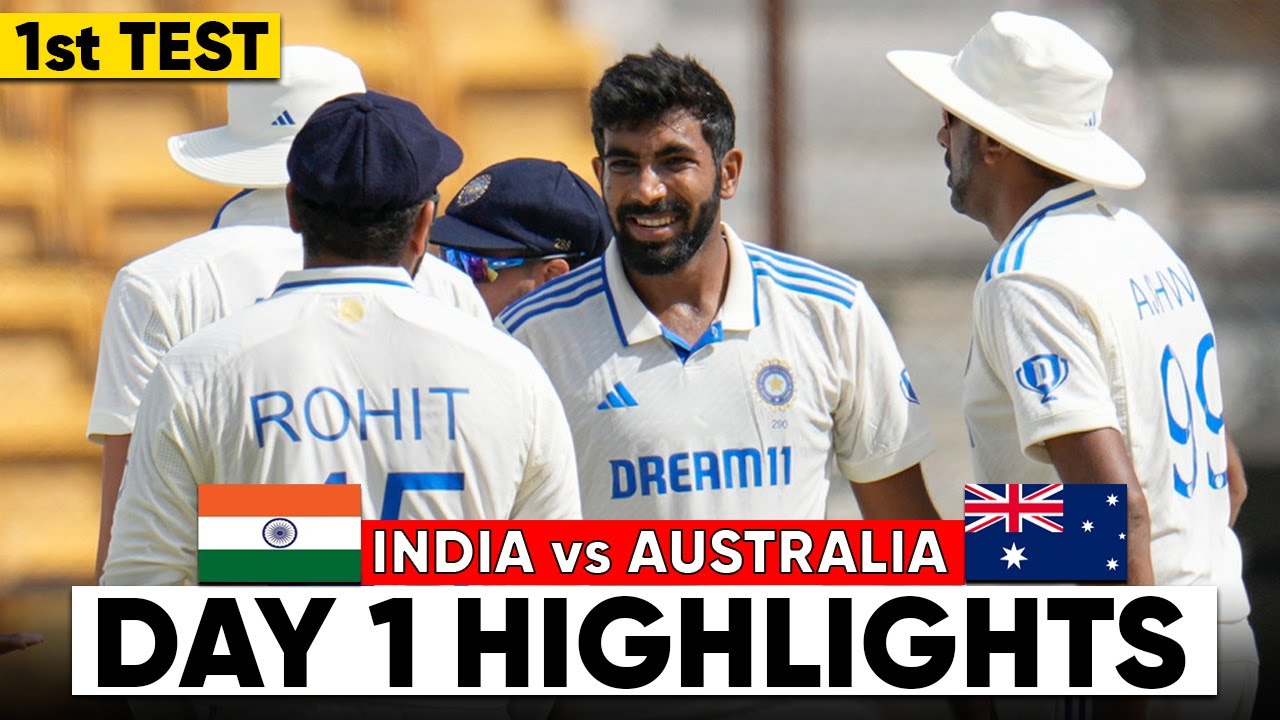 India vs Australia 1st Test DAY 3 Full Match Highlights | IND vs AUS ...