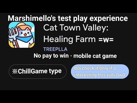 Cat Town Valley plays test gameplay experience - YouTube