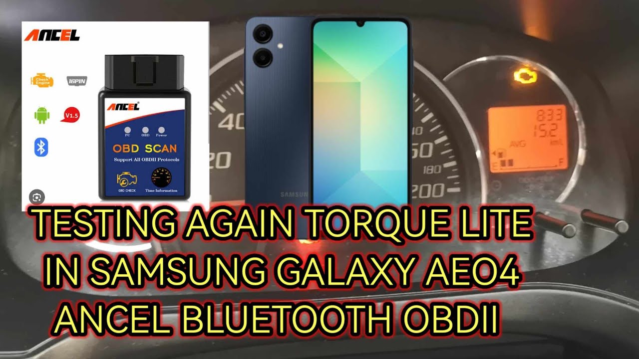 TESTING BLUE TOOTH OBDII IN SAMSUNG AO4E ANDROID PHONE - YouTube