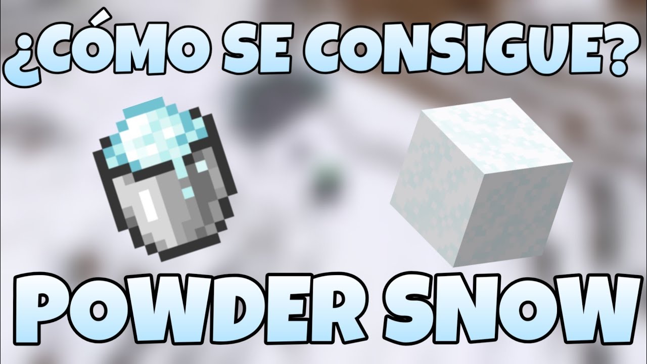 ASÍ se CONSIGUE la POWDER SNOW | Tutorial MINECRAFT - YouTube