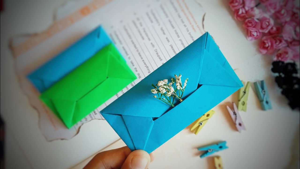 HOW TO MAKE ENVELOPE COVER AT HOME | DIY ENVELOPE COVER |@SES ...