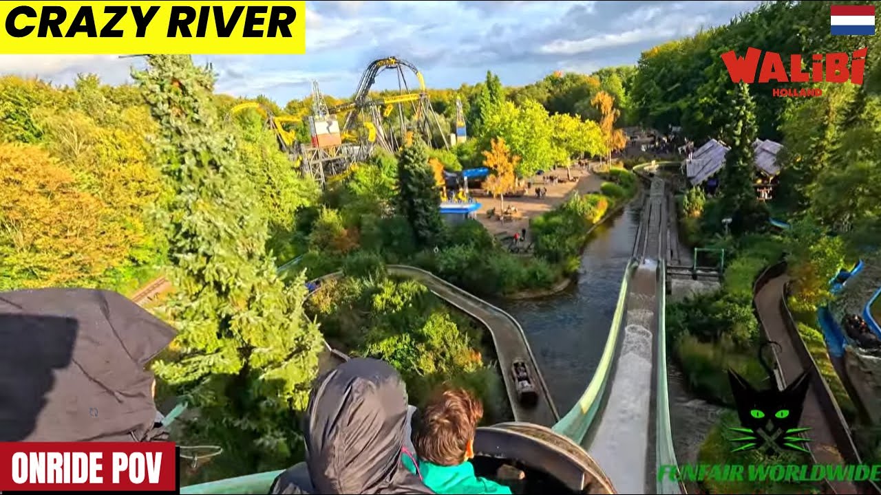 CRAZY RIVER: Splashing Wildwasser Onride POV at Walibi Holland 2025! 🇳🇱 ...
