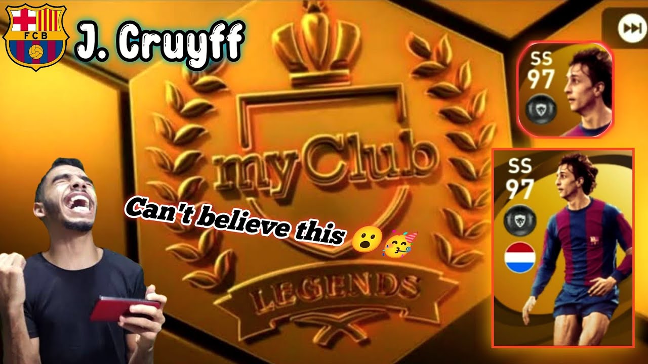 Legendary pack opening🥳Got J. Cruyff😲 In pes 2021 #shorts#pes#efootbal# ...