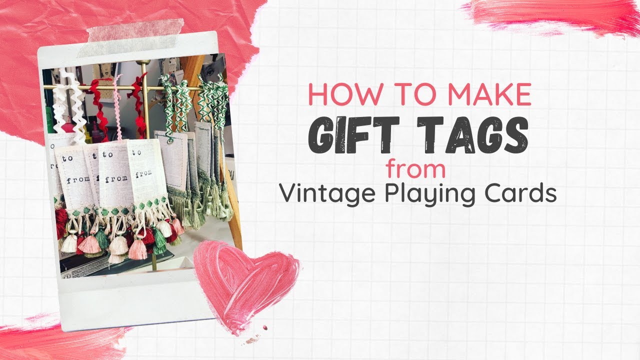 Making Gift Tags from Vintage Playing Cards - YouTube